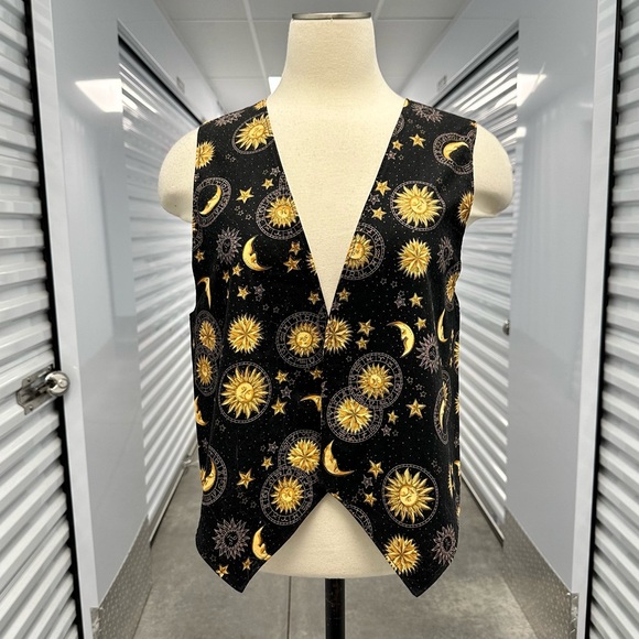 Vintage | Jackets & Coats | Vintage Handmade Reversible Celestial Sun ...